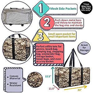 NGIL Utility Tote Bag (Baseball-black)