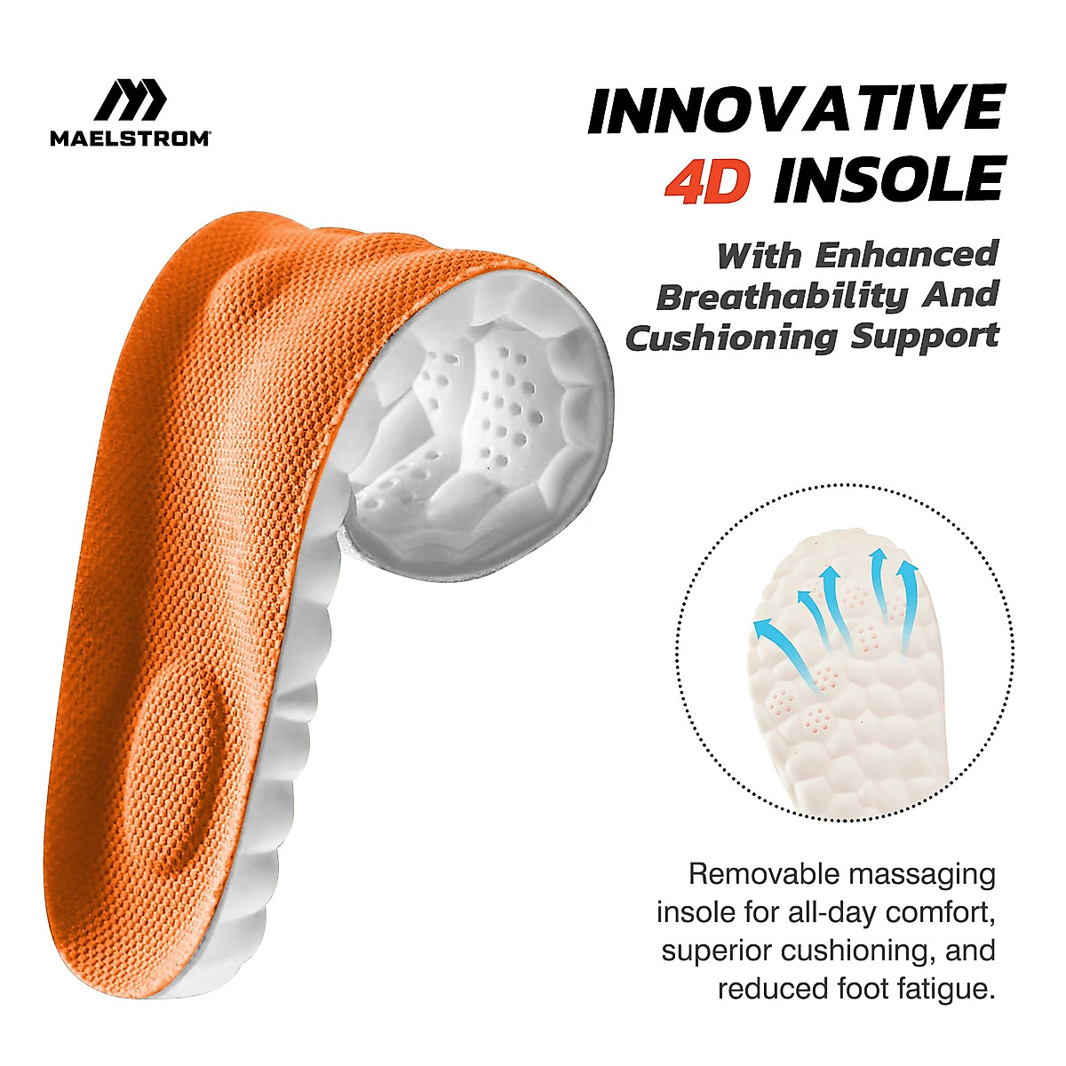 MAELSTROM Tactical Boots for Men with Zipper - Botas de Trabajo para Hombre - Heavy-Duty Leather Work Boots and Hiking Boots Men - Military & Combat Boot Tactical Gear for Men (11.5 Wide, Black)