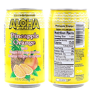 Aloha Maid Drinks, Variety, All Flavors, 1 Can per Flavor, Total 10 Cans