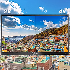 SYLVOX 55'' Full Sun Outdoor TV Waterproof 4K Television, 2000nits All Metal Corrosion Resistant, with Wireless Connection & Wi-Fi, for Outdoor All Area, Pool Series OT55A1KAGE 2023