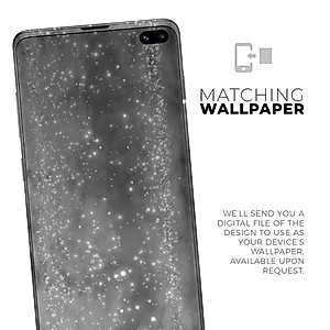 DesignSkinz Glowing Grayscale Orbs of Light Protective Vinyl Decal Wrap Skin Cover Compatible with The Samsung Galaxy S20 (Screen Trim & Back Glass Skin)