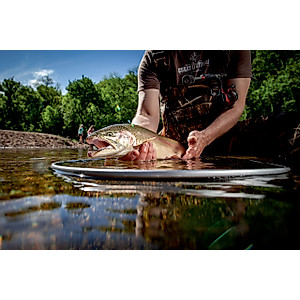 Frabill Floating Wade Net 19"x 25" Hoop Size, Black