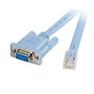 RW RoutersWholesale CAB-CONSOLE-RJ45 - DB9 to RJ45 Console Cable, 6 Ft for Cisco