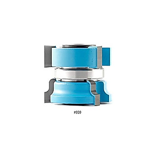 Amana Tool - 939 Carbide Tipped 3-Wing Window Sash 2 Dia x 1-5/8 x 1/4 Radius x 1/2 & 3/4