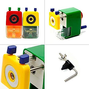 Parrot Medium Manual Pencil Sharpener Heavy Duty for School Classroom, Office, Home TPPQ09113