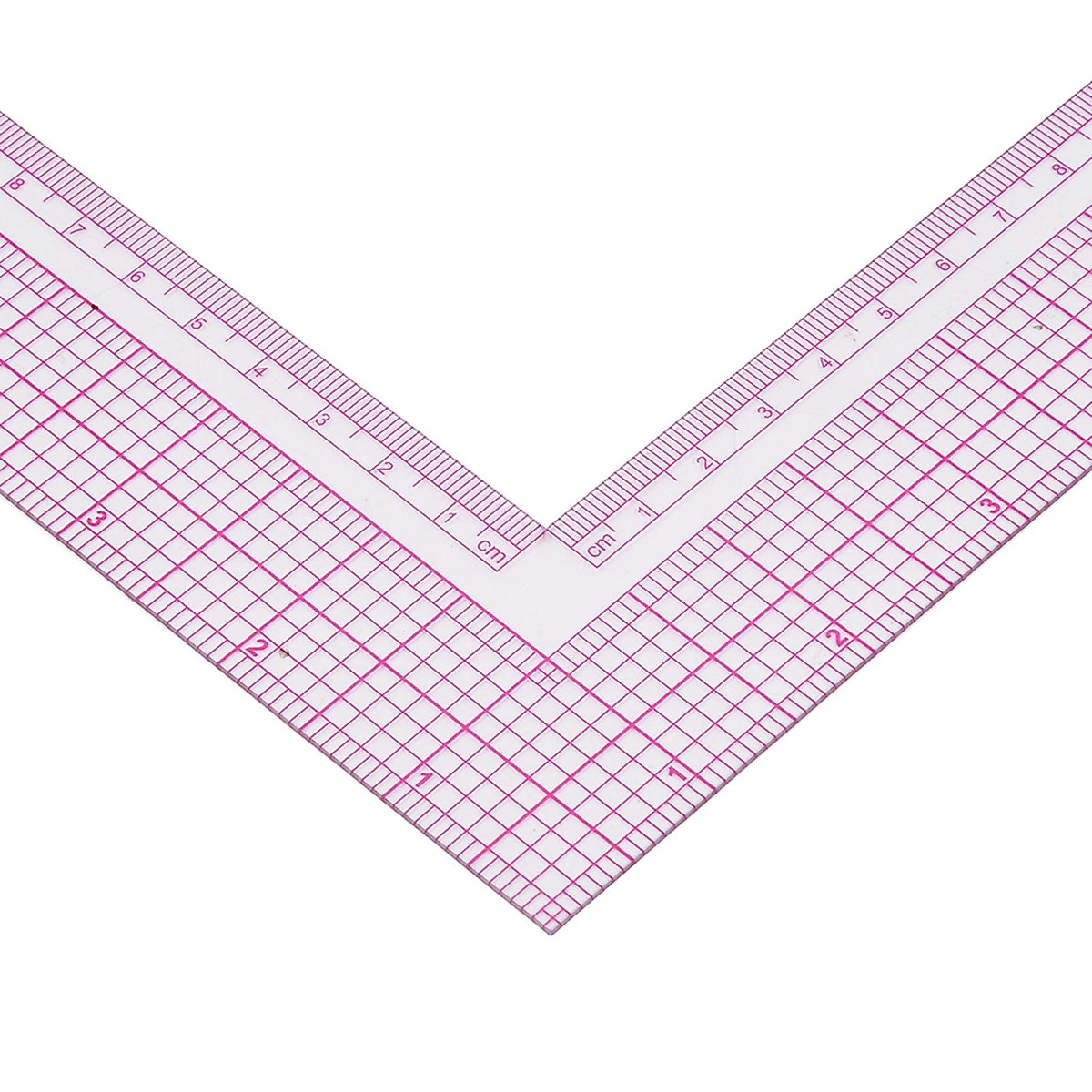 TOPINCN Plastic Sewing Ruler L Curve Ruler Sewing Measure Tailor Ruler Clear Sewing Ruler for Tailor Craft Tool Drawing Measuring Supplies (5808)