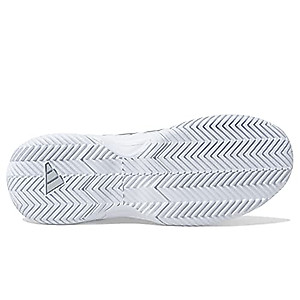 adidas Women's GameCourt 2 Sneaker, White/Silver Metallic/White, 9