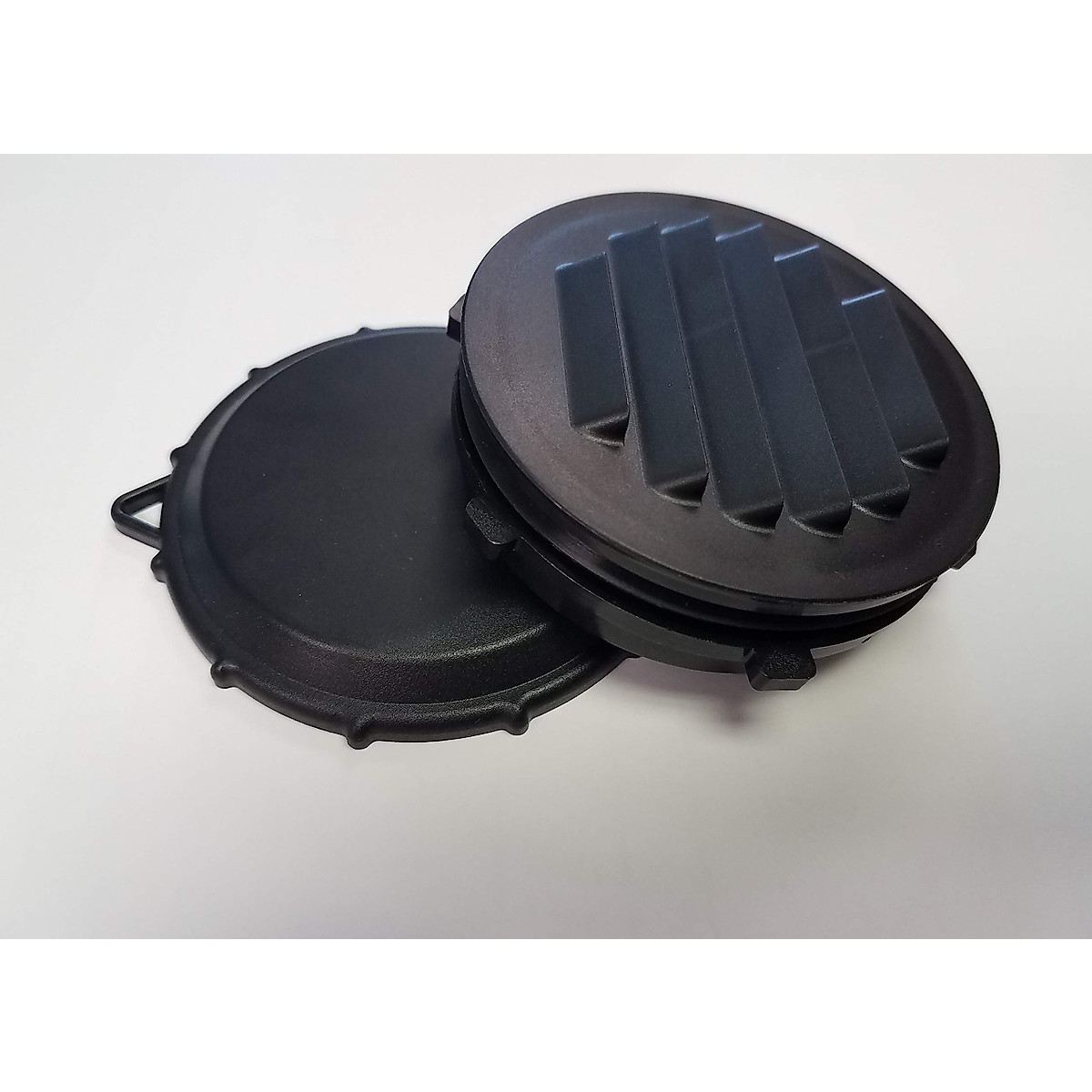 The Display Shield Louvered Vent, Bug Screen, 60ppi Filter, Seal and Cap, 2.5", Black