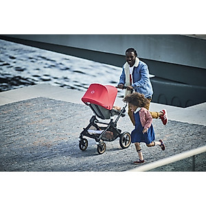 Bugaboo Fox Complete Full-Size Stroller, Black - Fully-Loaded Foldable Stroller with Advanced Suspension and All-Terrain Wheels