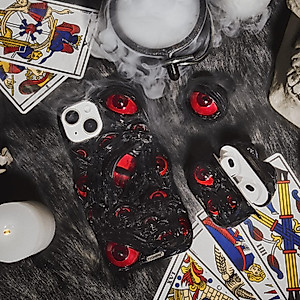 Techypop- Cat Eye in the Dark Handmade Phone Case (Compatible with iPhone 15 Pro)