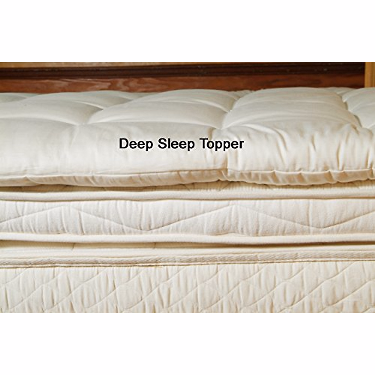 Holy Lamb Organics Quilted Ultimate Wool Deep Sleep Mattress Topper - KING