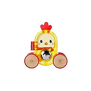Fisher-Price Rollin’ Surprise Rooster, Push-Along Toy Vehicle for Baby