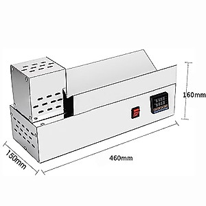 Commercial Capsule Bottle Cap Heat Shrinkable Machine, 600W Electric Capsule Shrinking Machine with Digital Display, for Max Diameter 80mm PVC Capsules, for PVC/PP etc.
