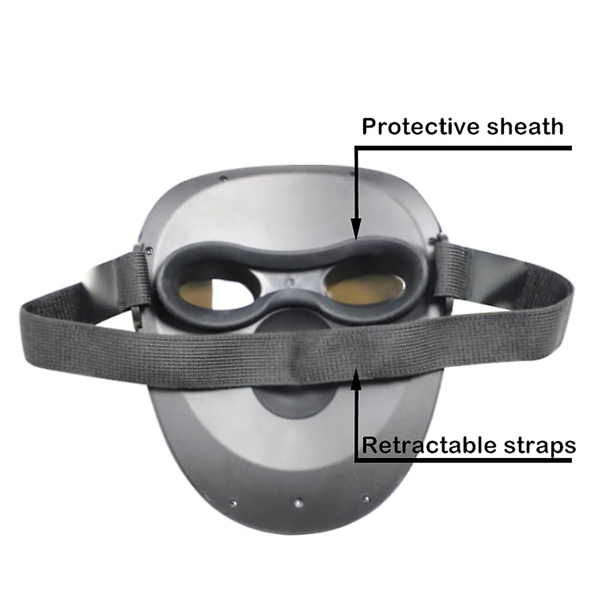 Halloween Kid Led Mask Gesture Sensing Shining Light Up Mini Face Mask for Masquerade Party Costume Cosplay Age 3-10