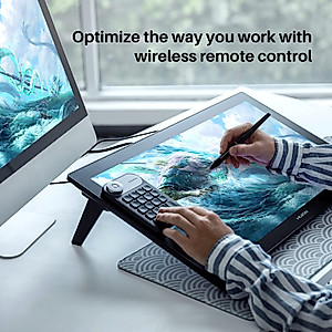 HUION Kamvas Pro 24 4K UHD Graphics Drawing Tablet and ST100A Adjustable Stand