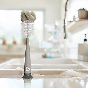 Munchkin® Sponge™ Bottle Brush, Modern Design, 2 Pack, Grey