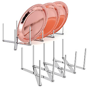 2 Pack Dish Plate Drying Rack, Retractable Dish Drying Rack, Multi-Functional Plates Cup Bowl Pot Pan Lid Storage Holder Organizer for Kitchen Counter Cabinet Drawer