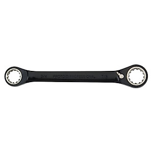 Black Chrome Reversible Ratchet Wrench 1/2" x 9/16" - Spline