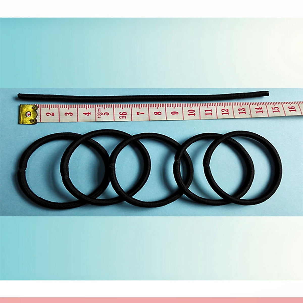 Black Hair Ties for Thick 150 Count,Elastic hair Bands, Ponytail Hair Ties No Damage Hair Ties for Women,Girls and Man