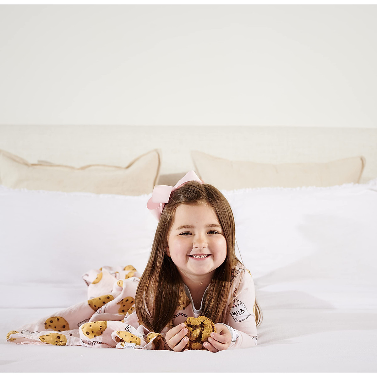 Mud Pie baby girls Girls' Set, Pink, Mud Pie Milk and Cookies Pajama Set Pink 4 Toddler, Pink, 4T US