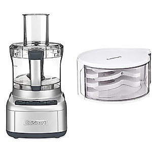 8 Cup Food Processor by Cuisinart, 350-Watt Motor, Medium to Fine Slicing Discs, FP-8SV & DLC-DH Disc Holder, White