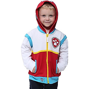 FREEZE Paw Patrol Ryder Character Big Face 2 PACK Zip-up Hoodie and Jogger Pants- Ryder Costume Hoodie Set (Ryder, 5T)