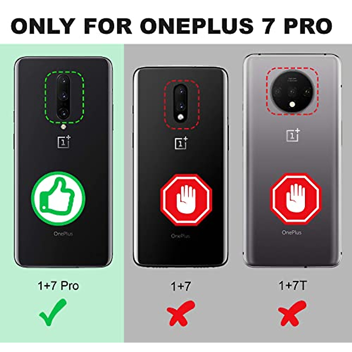 Shields Up OnePlus 7 Pro Case | 10ft. Drop Tested | Carbon Case | Ultra Slim | Lightweight | Scratch Resistant | Shockproof Rugged Protective Cover with Kickstand for OnePlus 7 Pro/ 1+7 Pro -Black