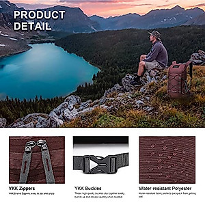 MOUNTAINTOP Hiking Backpack 35L Travel Backpack Lightweight Daypack for Men&Women Outdoor Camping