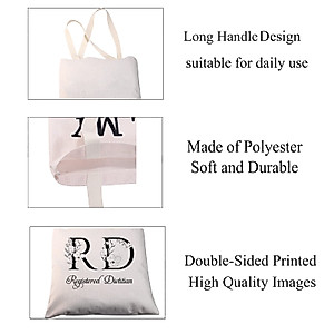 CMNIM Registered Dietitian Gifts RD Dietitian Tote Bag Dietitian Gifts for Women Nutritionist Tote Bag RD Dietitian Student Gifts (RD tote bag)