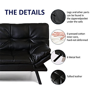 TBGFPO Sofa Bed Linen Memory Foam Couch Convertible Love Seat for Compact Living Spaces Offices Apartments