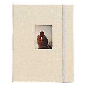 Photo Album, Mini Large Capacity Delicate Lightweight Photo Album for Ticket (Khaki)