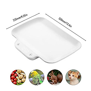 Kytree Pet Digital Scale, Puppy Scale Kitchen Weight Scale, Measures Small Animals with 33 lb/15 kg, Multi-Function Portable Electronic Scale Digital Weight for Pets