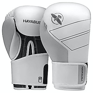 Hayabusa S4 Leather Boxing Gloves for Women & Men - White, 16oz