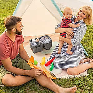 Momcozy Insulated Baby Bottle Bag, Multi-Function Breastmilk Cooler Bag, Fit as Wine Carrier or for Milk Bottles Like Dr. Brown, Comotomo, Philips, Nuk, Lansinoh, etc.