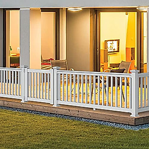 barrette outdoor living 73030535 T-Top Gate Vinyl Rail, White