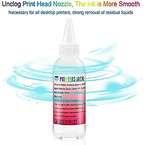 Printers Jack Printhead Cleaning Kit Nozzle Solution for Brother HP Officejet 8610 8600 8620 6600 5520 6500 6700 Canon Pro 10 Pro 100 MX922 Brother MG7120 MG6320 Inkjet Printers