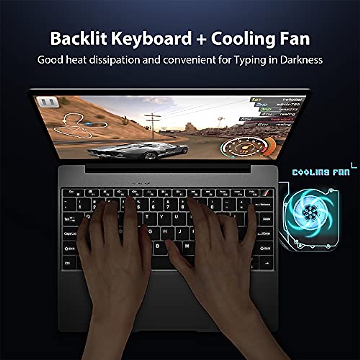 Windows 10 Laptop Computers, CHUWI GemiBook 13 inch Thin & Light Laptop 8G RAM 256GB SSD with Celeron J4125 Processor, 2160x1440 2K IPS Display Notebook, PD Fast Charge, Backlit Keyboard, Full Metal