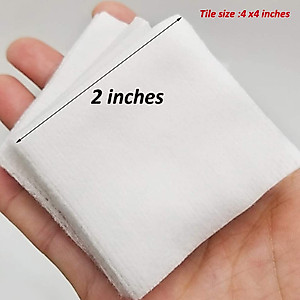 Engjajo 100Pcs Baby Disposable Gauze Toothbrush Teeth Soft Gauze Infant Finger Clean Oral Toothbrush 4 inches