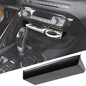 Fgtagtal Fit for Toyota Supra GR A90 A91 MK5 2019-2024 Center Console Storage Box, ABS Console Storage Tray Organizer, Auto Interior Storage Accessories, 1PCS, Black
