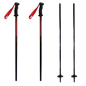 K2 Composite Power Ski Poles Ski Skiing Pole with Tab Grip (40" or 100cm, Red-Black)