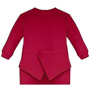 Lilax Baby Boy Gentleman Tuxedo Footie Christmas Holiday Outfit with Bow Tie 3M Red