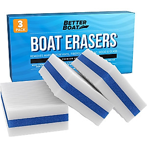 Premium Boat Scuff Erasers | Boating Accessories Gifts for Cleaning Boat Accessories or Gift for Pontoon Fishing Jon Boats Decks Vinyl Boat Cleaner Hull Cleaner Gadgets for Men and Women