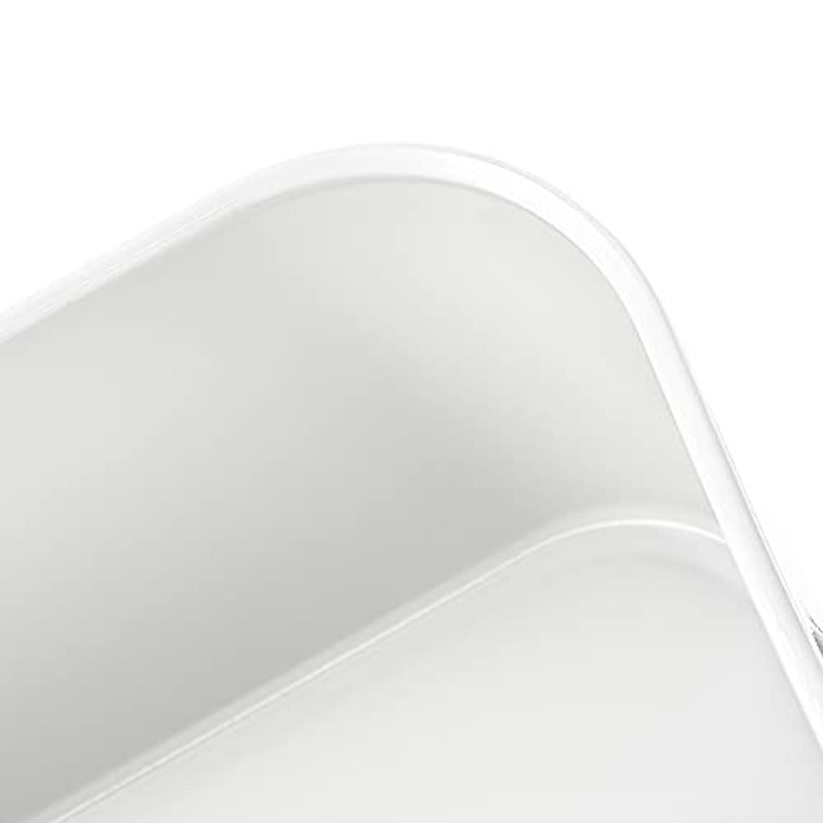 Plastic Storage Basket, Open Storage Bin with Handles - Organizer for Kitchen, Bedroom, Under Sink Bathroom Organizer, Toy Baskets, Food Storage Containers for Organizing - 3 Pcs (White)