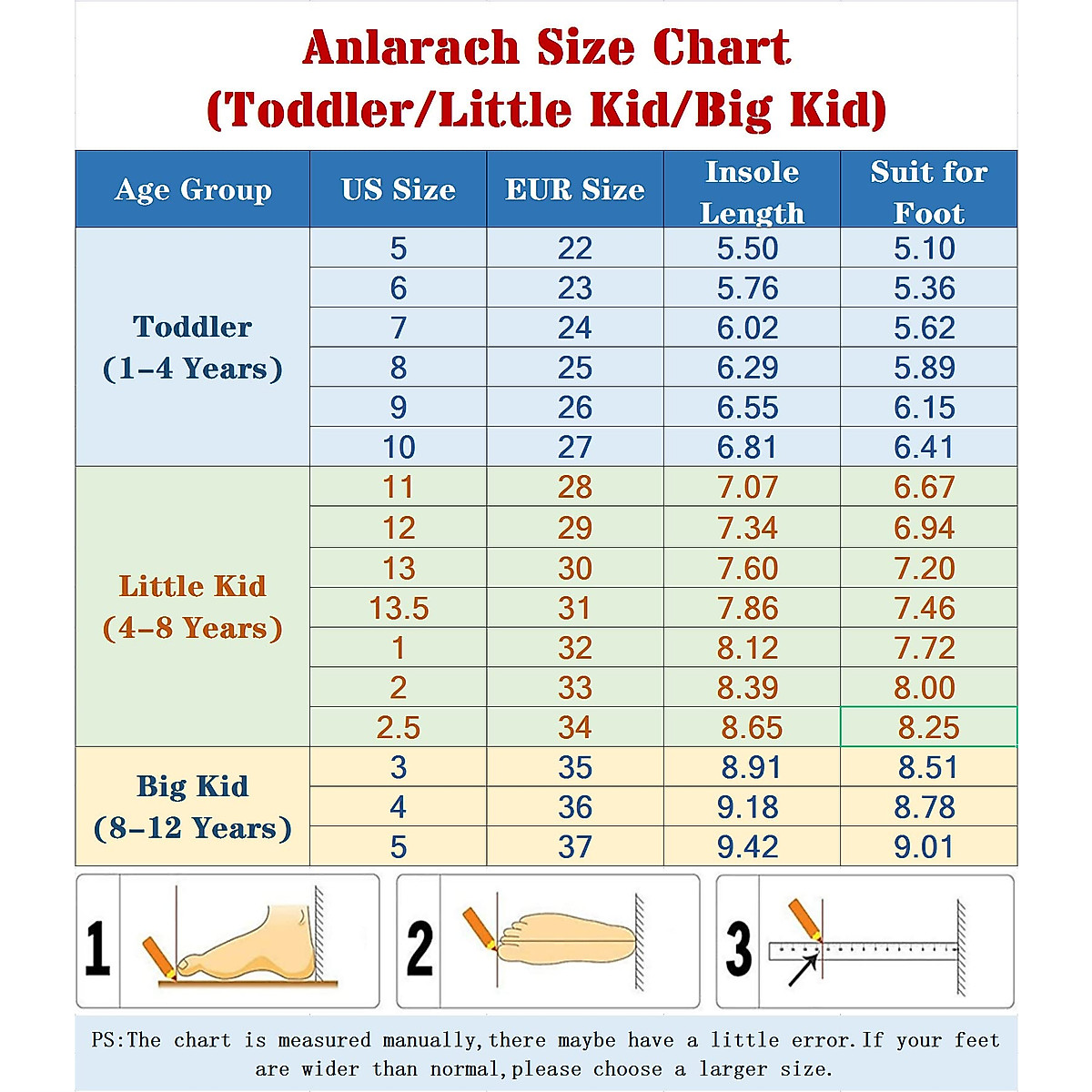 Anlarach Kids Toddler Shoes Boys Girls Athletic Running Shoes Air Cushion Sneakers for Toddler 7 allblack