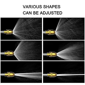 Garden Hose Nozzle, High Pressure Water Hose Nozzle Long Spray Nozzle Garden Hose Car Wash for Garden Washing Cars Watering Garden Cleaning Showering Dogs (Multicolor A)