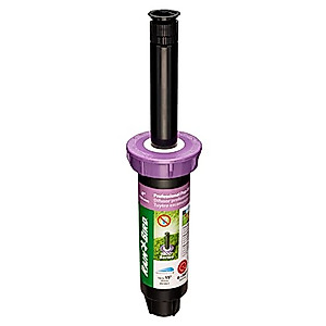 Rain Bird 1804APNP Professional Non-Potable Water Pop-Up Sprinkler, Adjustable 0° - 360° Pattern, 8' - 15' Spray Distance, 4" Pop-up Height, Purple Cap