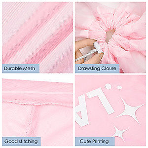 Nidoul 2 Pack Mesh Laundry Bags, Heavy Duty Large Laundry Bag with Drawstring, Laundry Mesh Wash Bags Laundry Hamper Liner for College Travel Camp, 24" x 36"