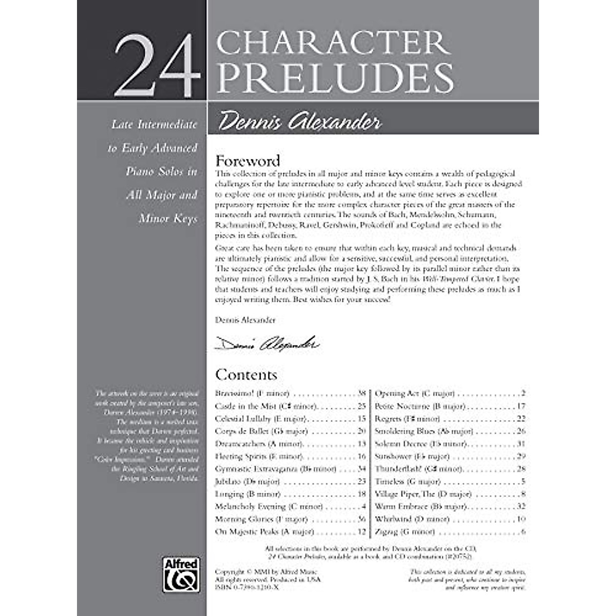 24 Character Preludes: Late Intermediate to Early Advanced Piano Solos in All Major and Minor Keys