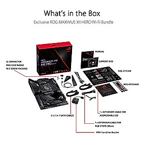 ASUS ROG Maximus XII Hero Z490 (WiFi 6) LGA 1200 (Intel 10th Gen) ATX Gaming Motherboard, 14+2 Power Stages, DDR4 4800+, 5Gbps LAN, Intel LAN