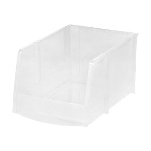 Iris Plastic Storage Bin, Clear (200550) 1-Count